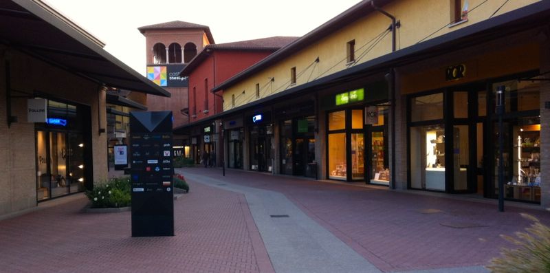 Save at Castel Guelfo Factory Outlet Stores near Bologna in Italy