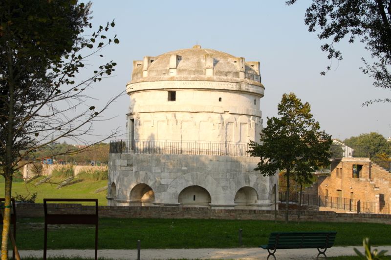 See the Mausoleum of Theodoric the Great in Ravenna, Italy