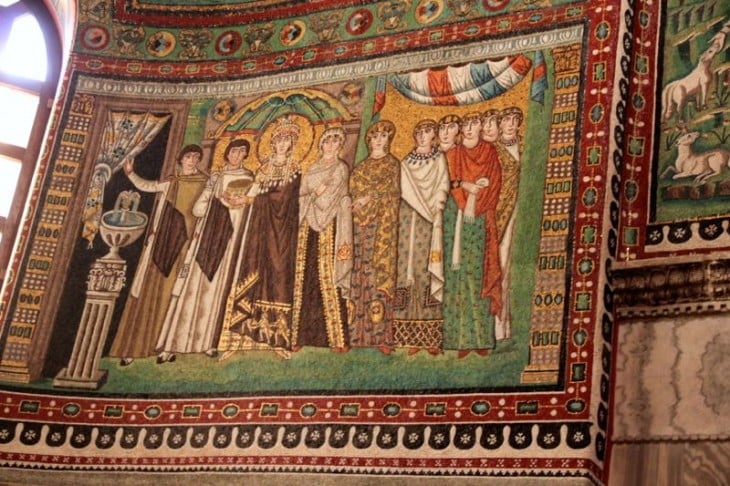 Byzantine Mosaics in the Basilica Church of San Vitale in Ravenna