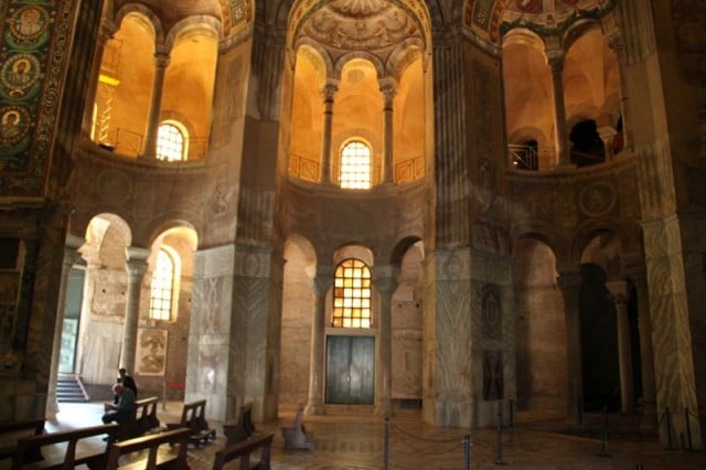 Byzantine Mosaics in the Basilica Church of San Vitale in Ravenna
