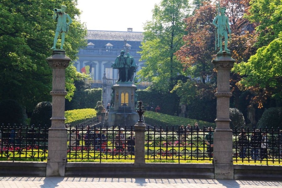 Kleine Zavel Park (Petit Sablon) in Brussels