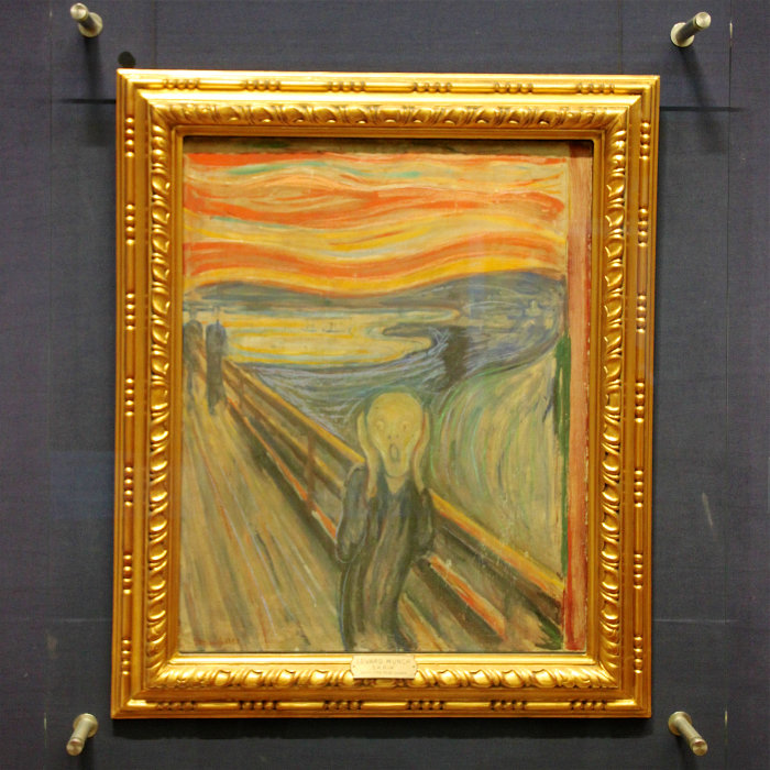 See Munch’s Scream in the National Gallery of Norway in Oslo