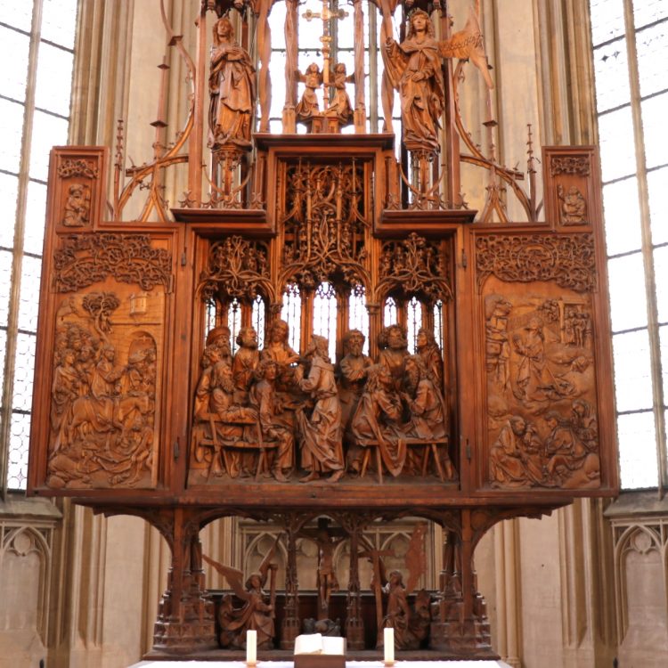 See the Tilman Riemenschneider Holy Blood Altar in Rothenburg ob der Tauber
