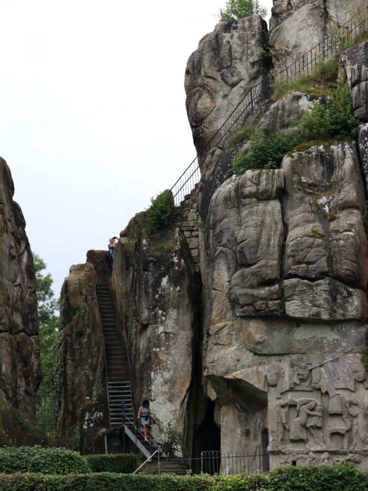 Visit the Externsteine Sandstone Rocks in the Teutoburg Forest in Germany