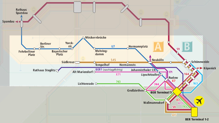 2024: By Bus and U-Bahn Train to Berlin Brandenburg Airport (BER)