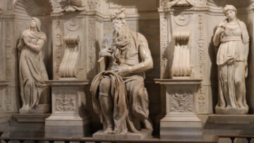 See Moses by Michelangelo in St Peter in Chains Church in Rome