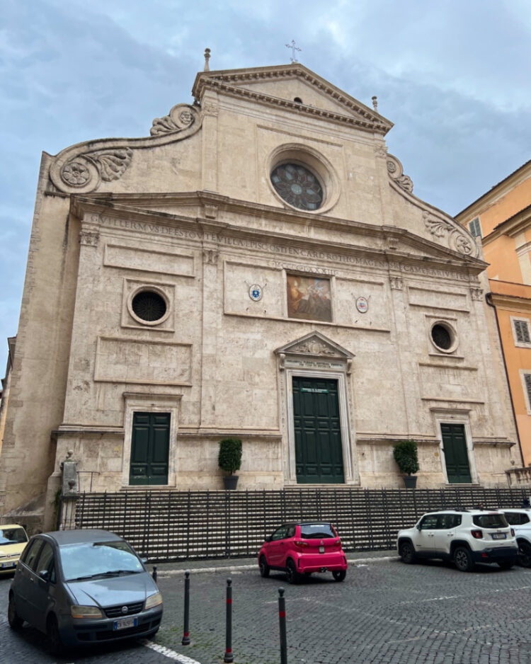 See Caravaggio and Raphael Paintings in Sant'Agostino in Rome