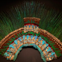 See Moctezuma's Feather Headdress from Mexico in the Weltmuseum Vienna